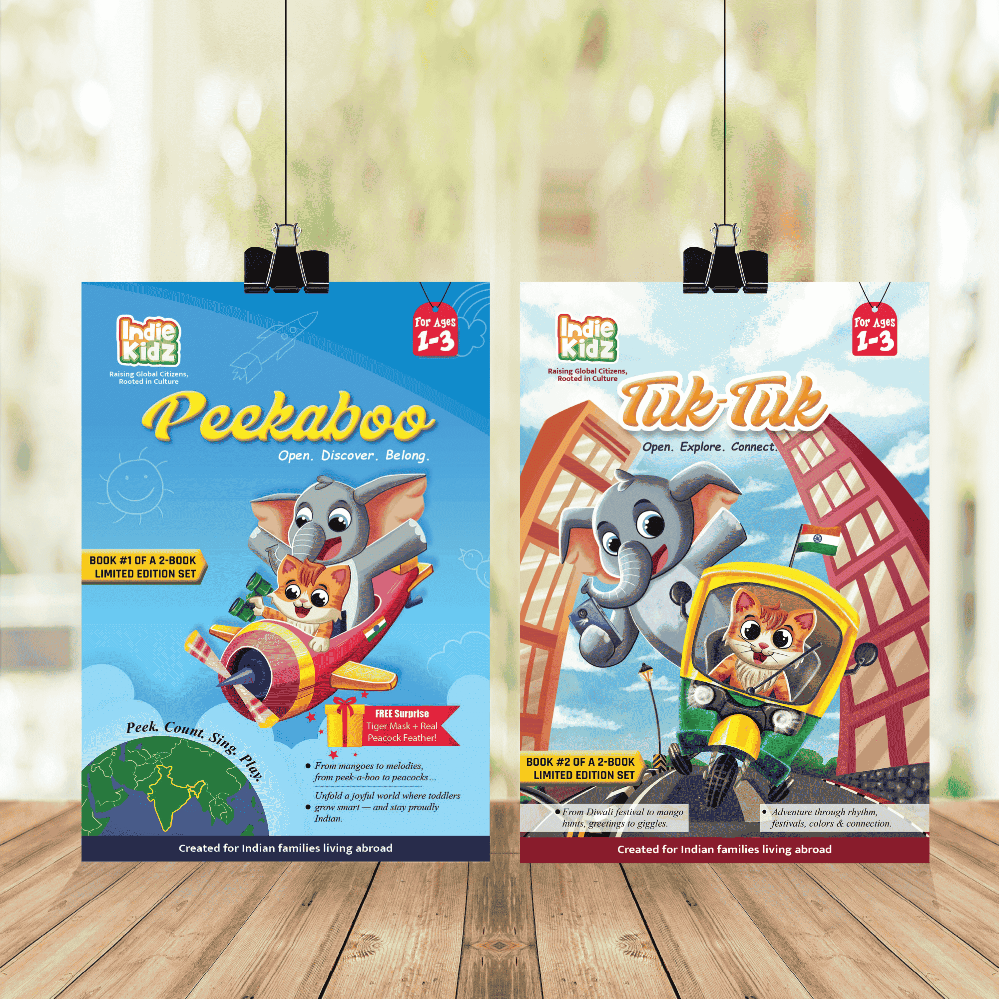 Peekaboo & Tuk Tuk | Early Learning Books for Ages 1‑3